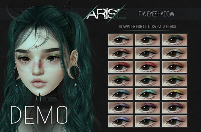 Second Life Marketplace - .ARISE. Pia Eyeshadow DEMO